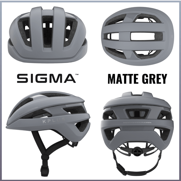 KPLUS SIGMA Cycling Helmet (Black/Grey/White) - ITOTS PTE LTD