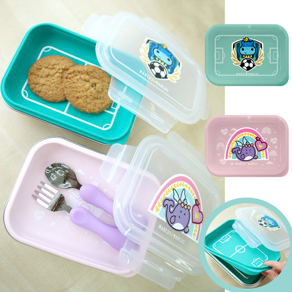 Marcus & Marcus 2 Tier Stainless Steel Lunch Box - ITOTS PTE LTD